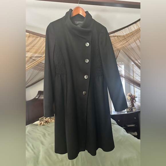 Zara | Jackets & Coats | Zara Black Wool Blend Coat | Poshmark